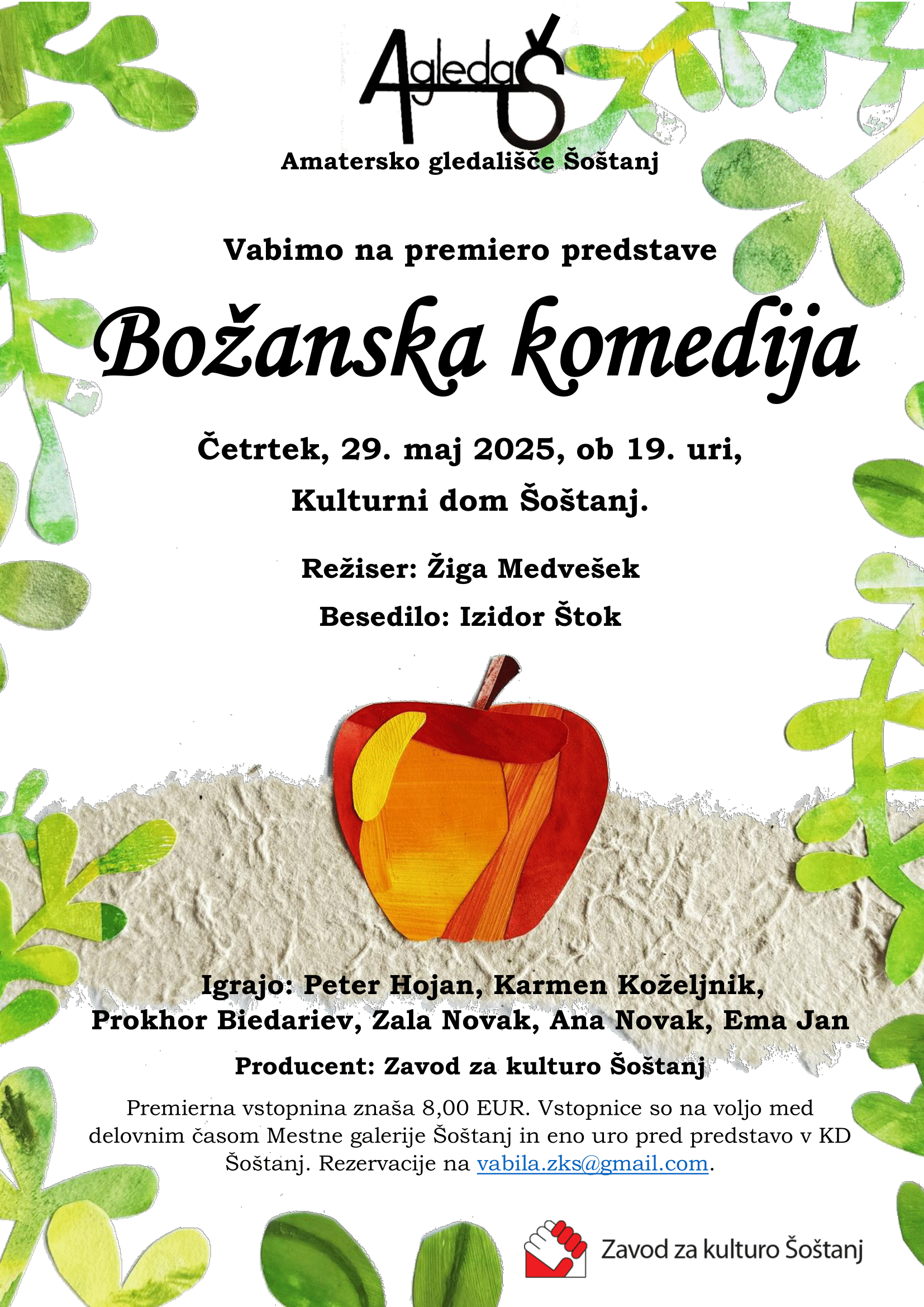 Božanska komedija – Vrnitev AgledaŠ- amaterskega gledališča Šoštanj